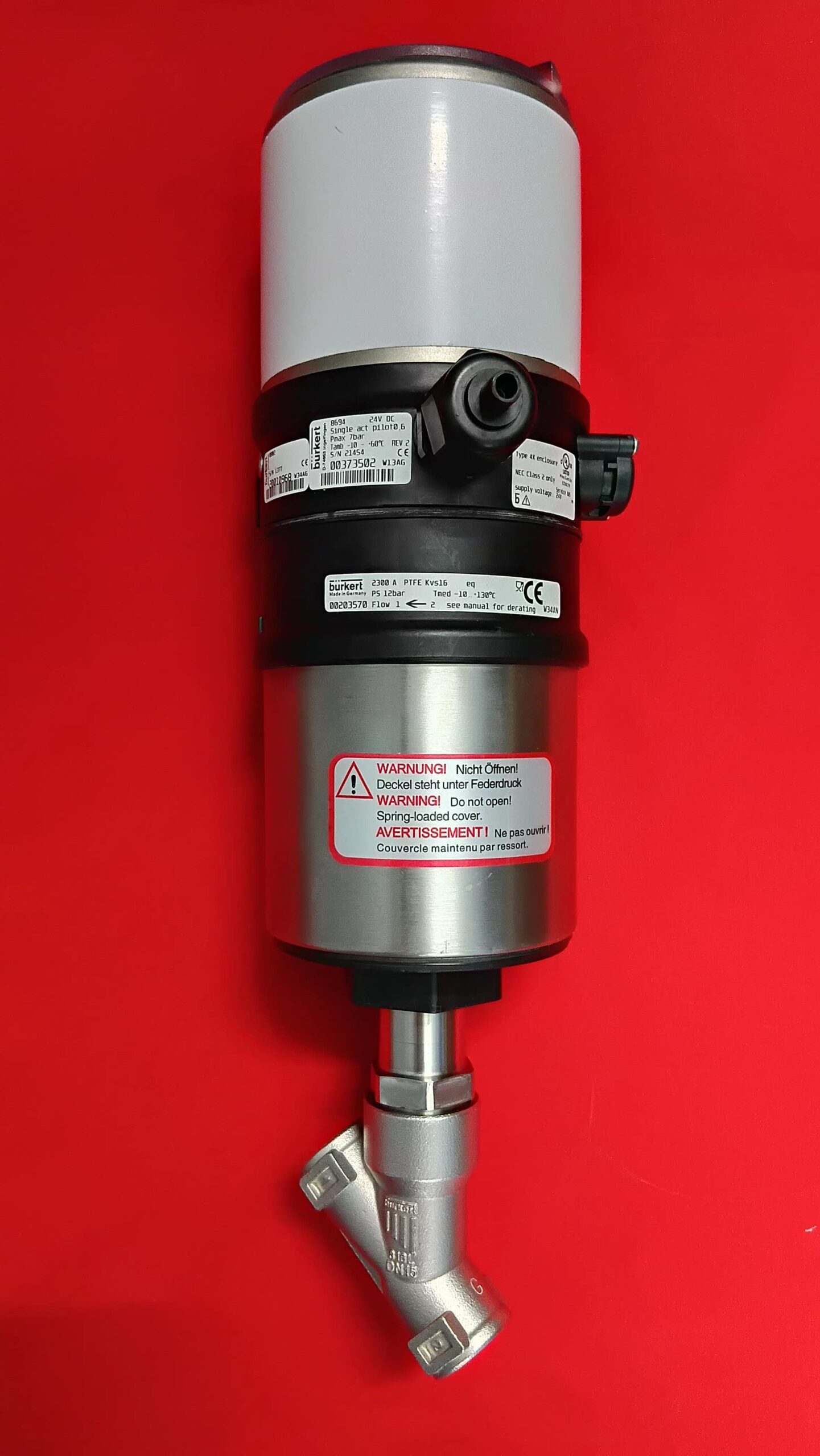 BURKERT MODULATION CONTROL VALVE WITH POSITIONER